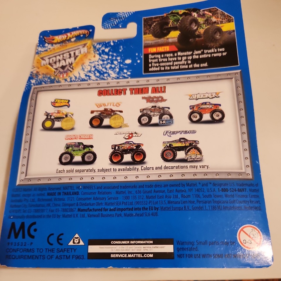 Hot Wheels Monster Jam Truck SHOCKER 1:64 & Crashable Car | eBay