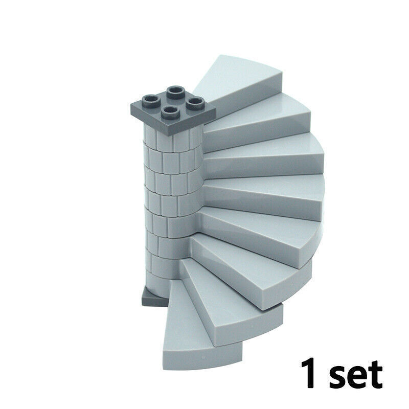 For Lego Stairs 7x4x6 Straight Open Staircase 40243 Spiral Step Stair ...