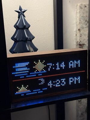 Tidbyt Display Gen 1. Wood Grain (Walnut) | eBay