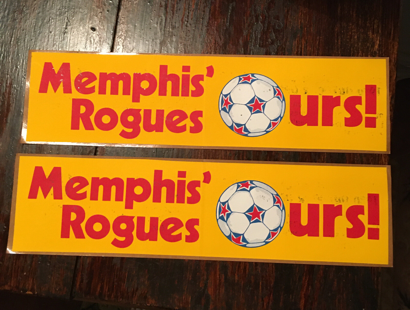 Vintage Memphis Rogues soccer team bumper sticker | eBay