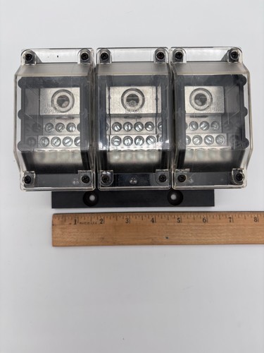 EDISON HPB312-3 Open Power Distribution Block, 400A, 3-pole. 600V rated ...