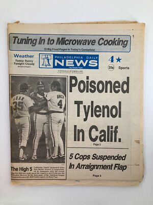 Philadelphia Daily News Tabloid October 6 1982 MLB Angels' Don Baylor ...