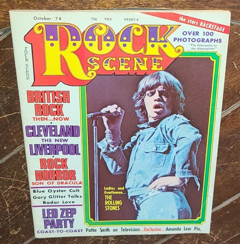 Rock Scene Magazine (Oct. 1974, Volume 2/Number 4) Rolling Stones/Led ...