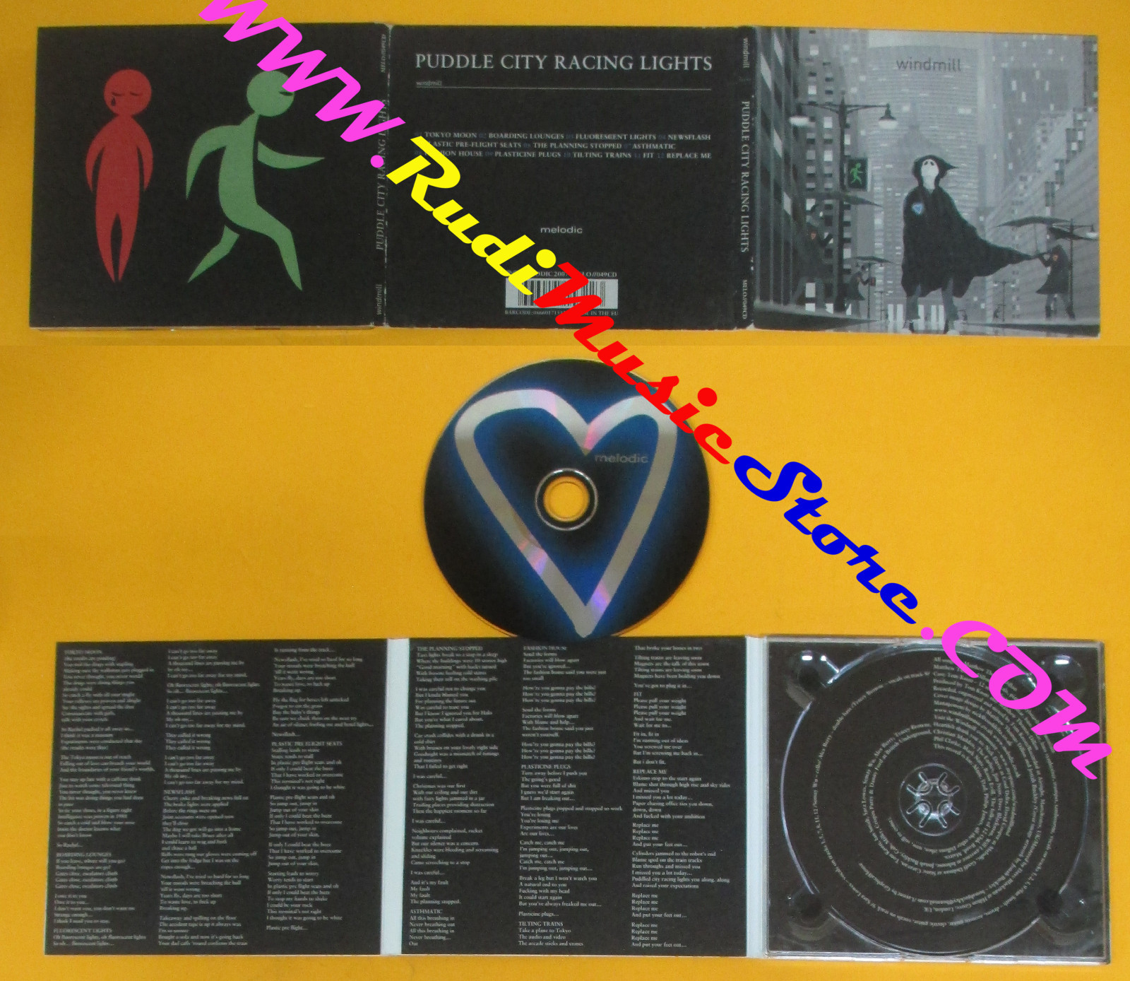 CD WINDMILL Puddle City Racing Lights 2007 Uk DIGIPACK no lp mc dvd ...