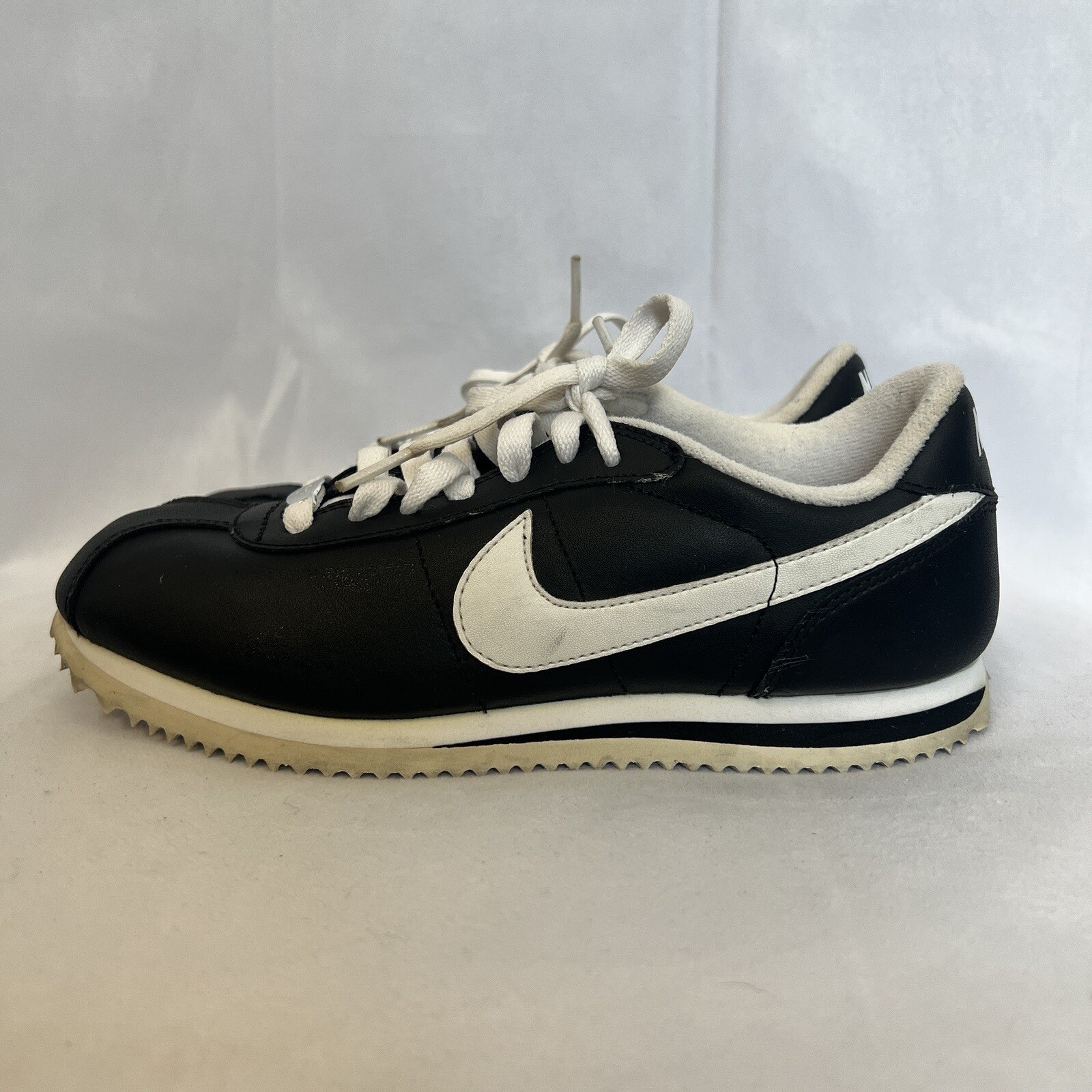 Nike Cortez ‘72’ Retro Classic Black Leather Basic Wh… - Gem