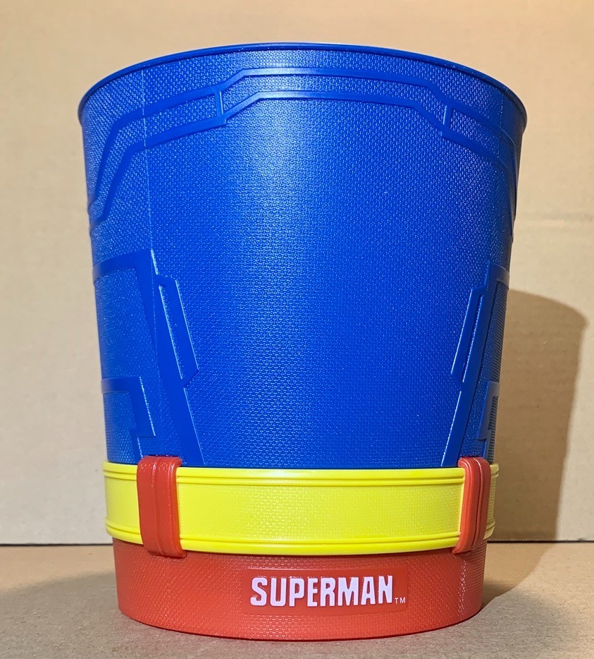 SUPERMAN Popcorn Bucket w/LID 130oz 7.5" Tall 2025 Movie Theater Merch ...