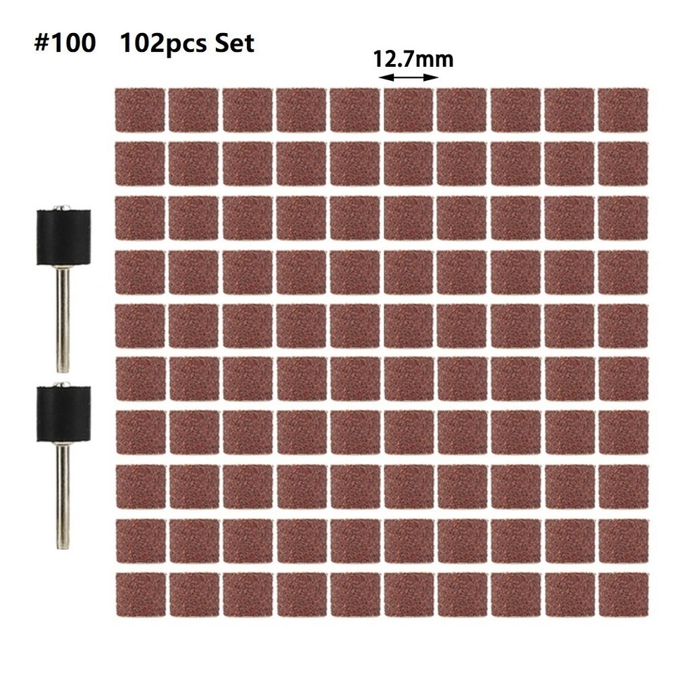 Sanding Drum Kit Drum Sanding Kit 102pcs Carborundum Grinding Tool Red ...