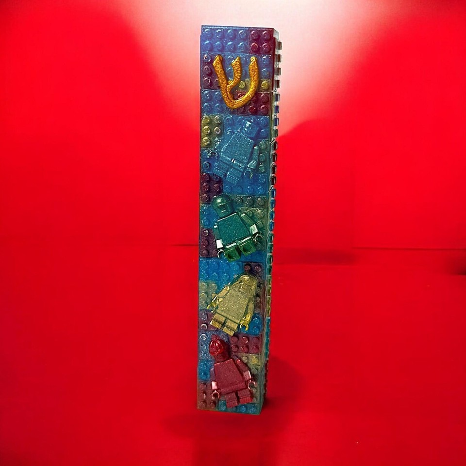 Lego Mezuzah Cover – Handmade Resin Judaica Case - Jewish Children's ...