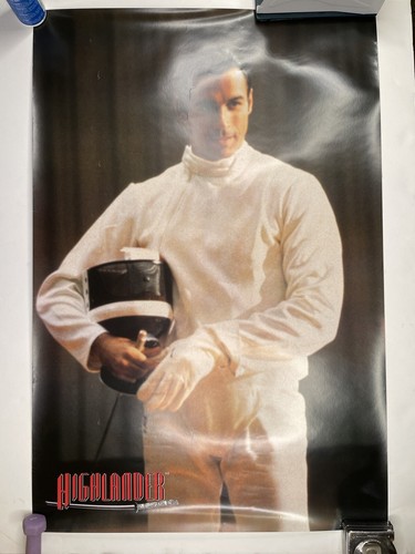 Adrian Paul Highlander TV Show Duncan MacLeod Poster 24x36 Fencing | eBay