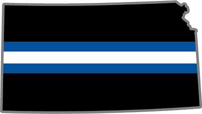 5" Kansas KS State Blue White Line Emergency Medical Services EMS ...