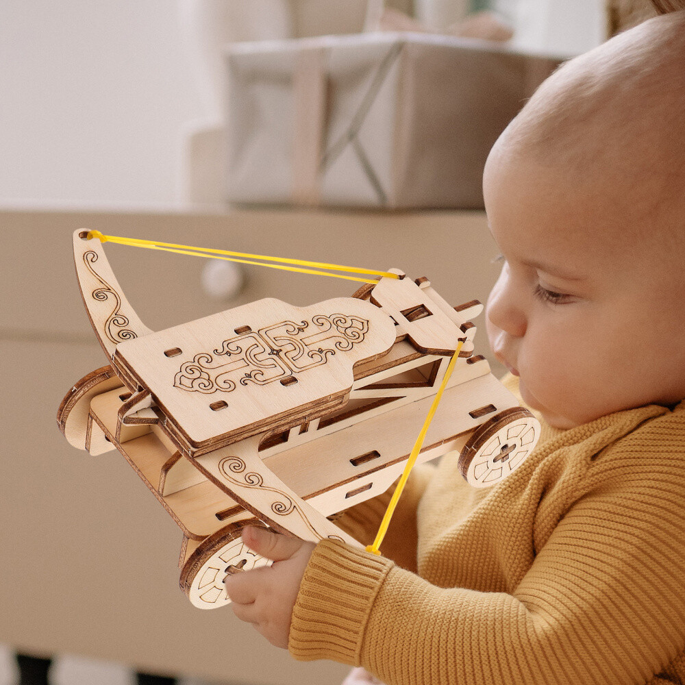 Diy Wooden Catapult Kit 3d Puzzle Model Building Europe Medieval Siege ...