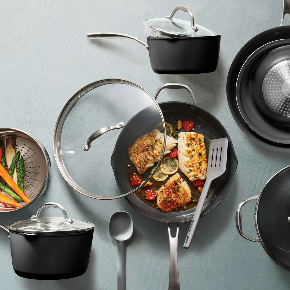 Tramontina Ceramic Non-Stick 12-piece Cookware Set, Pots & Pans with ...