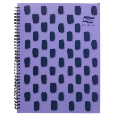 Europa A4+ Notepad 160 Pages Purple Wire bounded Notebook with Month ...