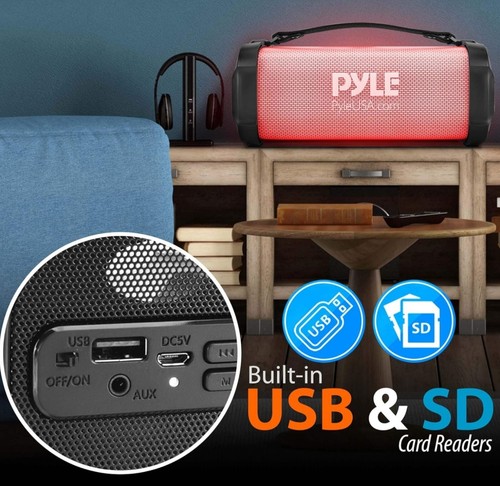 Pyle wirreless bt portable speaker radio system pbmsprg4 | eBay