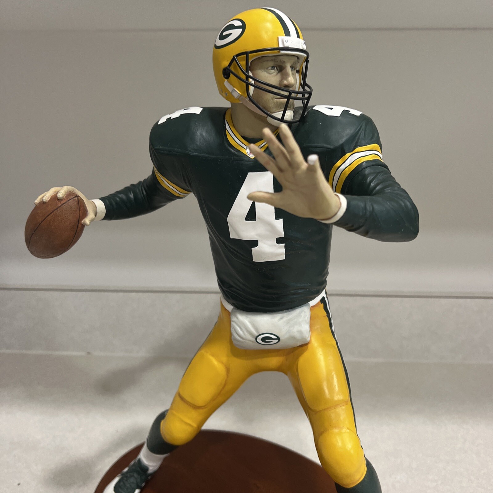 RARE Brett Favre Green Bay Packers Large 17" Danbury Mint Statue Figure ...