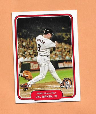 CAL RIPKEN JR 400th HOME RUN CARD # 3 FLEER 2001 CAREER HIGLIGHTS LIMIT ...