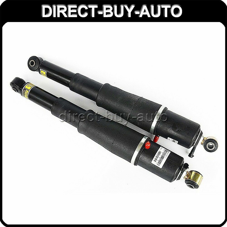 Pair Air Suspension Shocks+Compressor Pump For Cadillac Escalade ...
