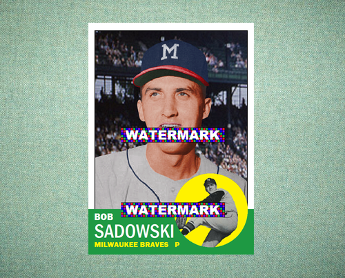 Bob Sadowski Milwaukee Braves 1963 Style Custom Baseball Art Card | eBay
