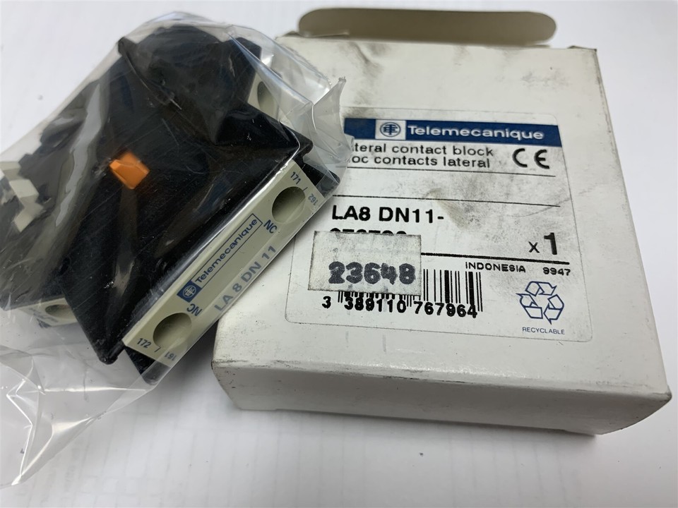 NEW IN BOX TELEMECANIQUE LA8 DN11 023648 LATERAL CONTACT BLOCK W7-1 | eBay
