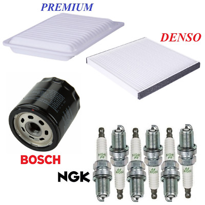 Tune Up Kit Air Cabin Oil Filters Spark Plugs For LEXUS RX330 V6 3.3L ...
