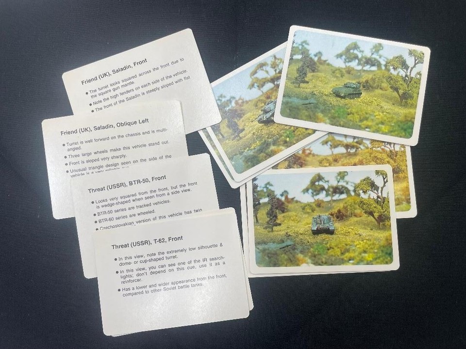 Vintage Military ID Cards- Combat Vehicle Identification cards- 1985 ...