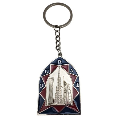 Dubai Metal Keychain Souvenir Travel Tourist Key Ring United Arab ...