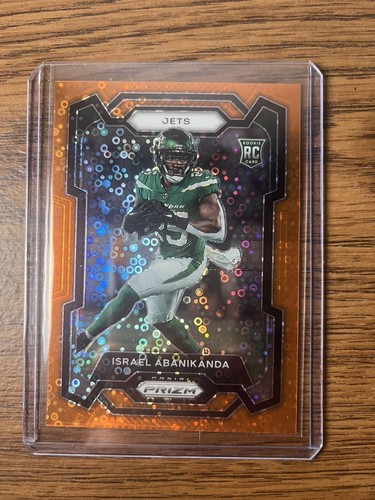 2023 Israel Abanikanda Panini Prizm Orange Disco Prizm Rookie Card #379 ...
