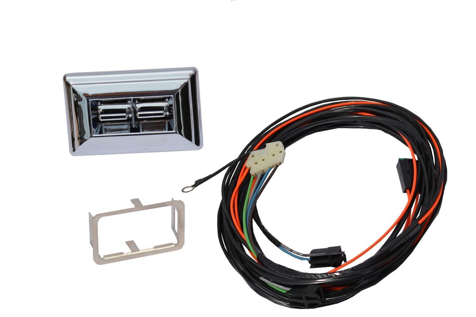 1966-77 Ford Bronco Power Window Kit, Front W/ Chrome Console Switch | eBay