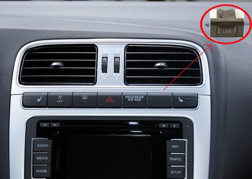 Factory postion Port Switch USB Socket For VW Polo Passat Jetta Golf ...