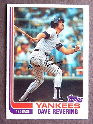 Dave Revering #109 Topps 1982 Baseball Card (New York Yankees) VG | eBay