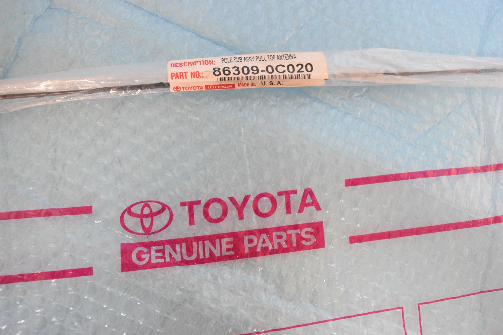TOYOTA GENUINE ANTENNA MAS 86309-0C020 4RUNNER CAMRY FJ CRUISER SIENNA ...