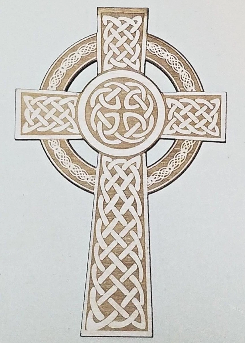 Irish Celtic Cross Drawing
