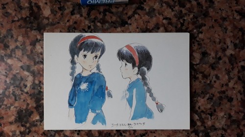 tenku no shiro laputa gibli hayao miyazaki postcard postal animage 86 ...