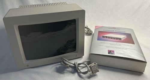Vintage 1988 Apple Color RGB Computer Monitor A2M6014 w/ Cords ...