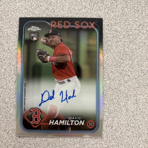 2024 Topps Chrome David Hamilton Rookie Auto Refractor RC /499 #RA-DHA ...