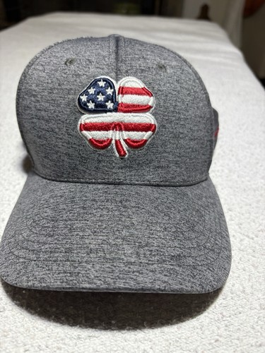 Black Clover Live Lucky Gray Fitted Hat With Red/White/Blue Clover XXL ...