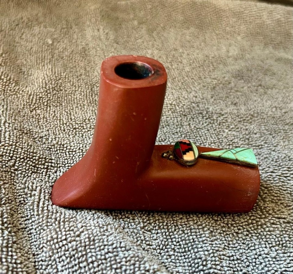 NATIVE AMERICAN CATLINITE ELBOW BOWL | eBay