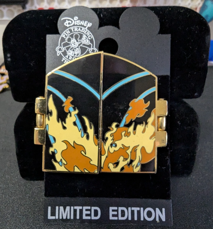 Disney Pin Villains Chernabog Jafar Gaston Scar Hades Capt Hook Hinged ...