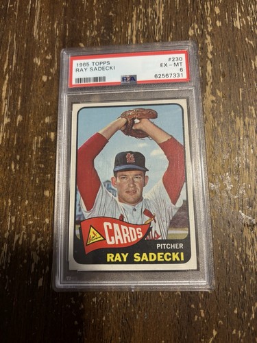 1965 Topps #230 Ray Sadecki PSA 6 St Louis CARDINALS baseball Card | eBay