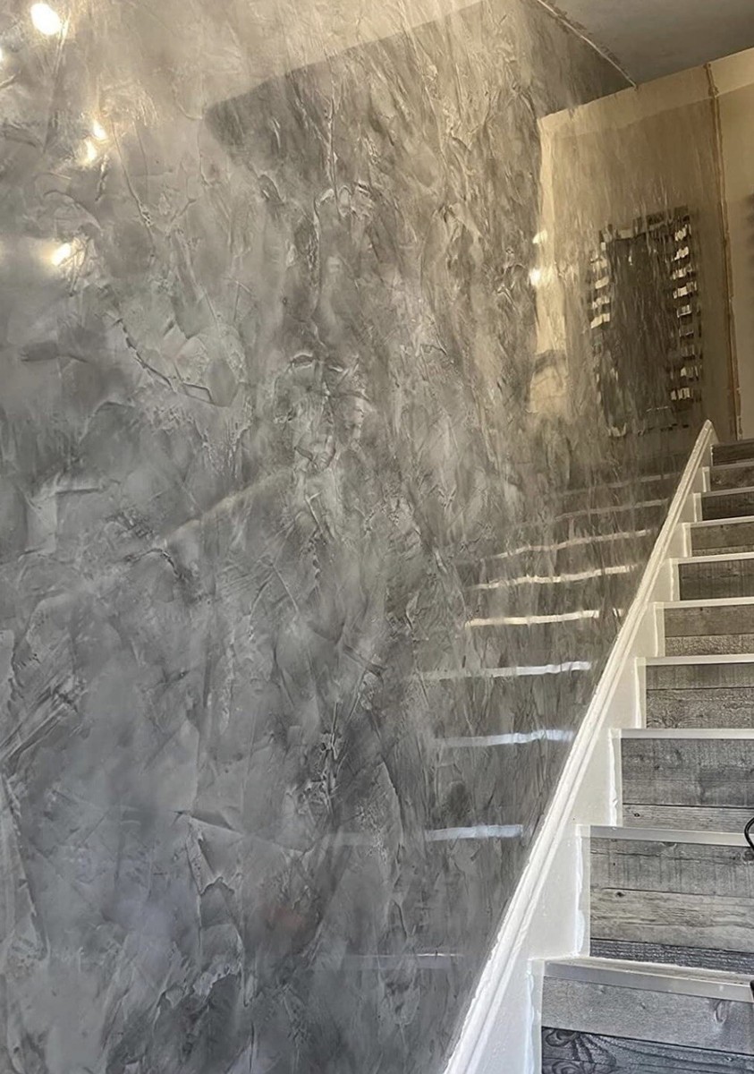 Grey Venetian Plaster Walls
