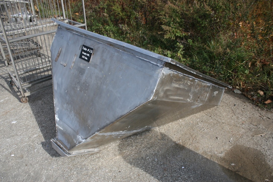 Stainless Steel Hopper Feeder Loader Feed Slanted 5ft x 4ft x 3ft | eBay