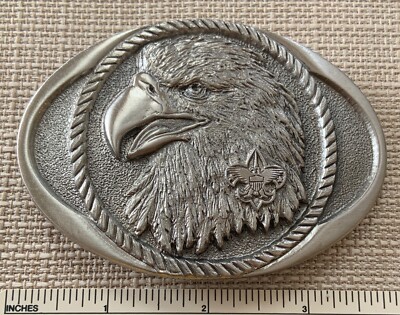 NOS EAGLE RANK Boy Scouts of America BELT BUCKLE BSA Scouting Award ...