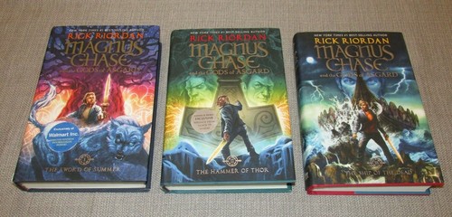 Magnus Chase Gods of Asgard 3 series Rick Riordan hardcover | eBay