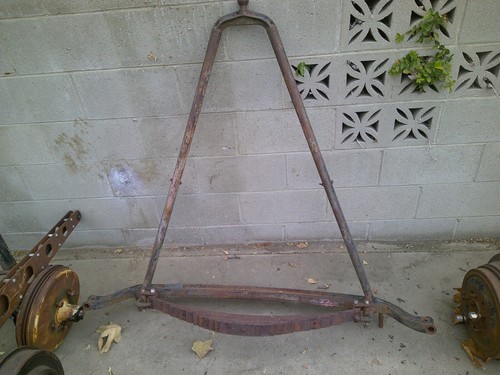 OLD VINTAGE 1932 FORD FRONT AXLE ASSEMBLY 32 deuce TROG SCTA HOT ROD ...