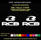 2 RCB Sticker Genuine Decal Sticker WATERPROOF STICKERS | eBay
