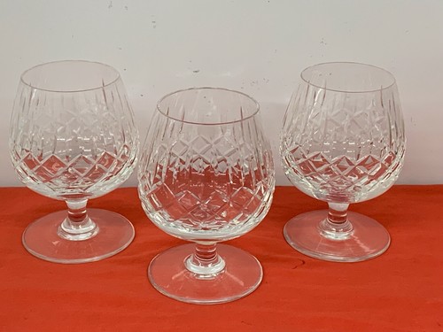 EDINBURGH CRYSTAL (SCOTLAND) -- APPIN -- CUT, BRANDY SNIFTERS (3) | eBay