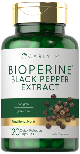 Bioperine Black Pepper Extract 10mg | 120 Capsules | Non-GMO | by ...