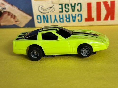 TYCO NEON YELLOW CORVETTE WITH A BLACK STRIPE. NICE CONDITION | eBay