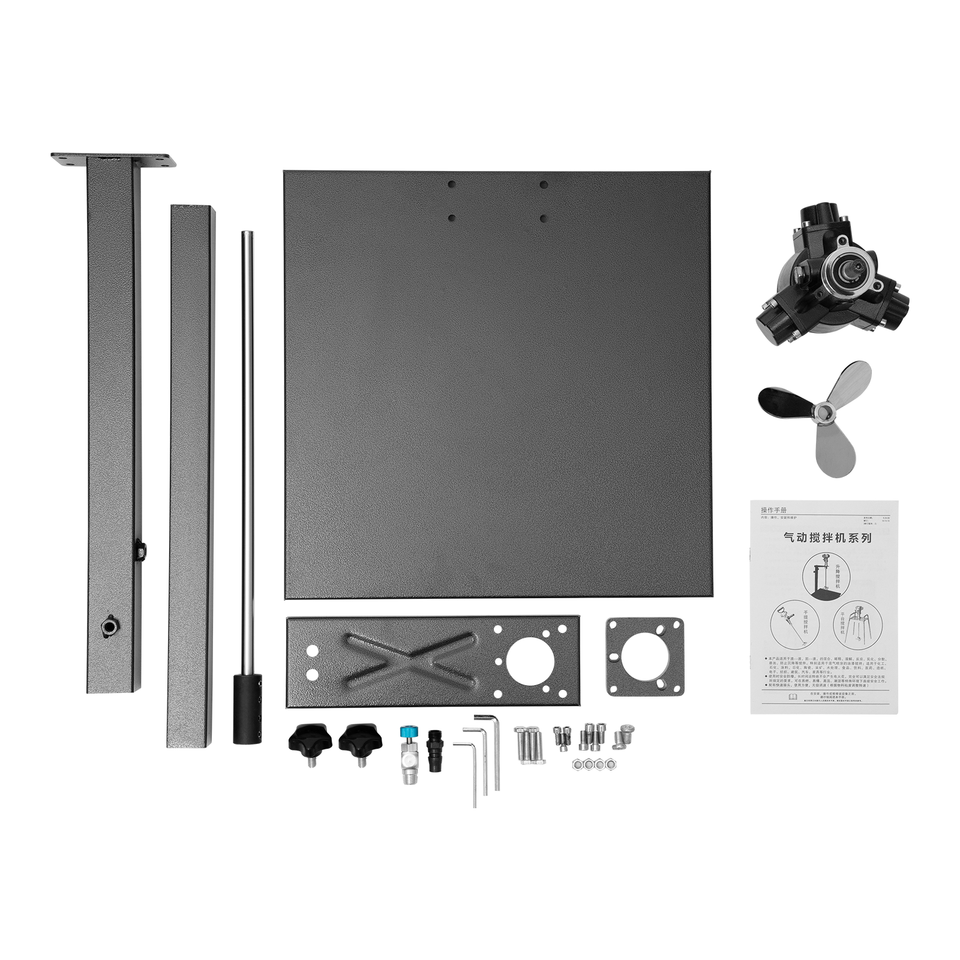 5 Gallon Pneumatic Paint Mixer w/ Stand Air Agitator Blender Stirrer ...