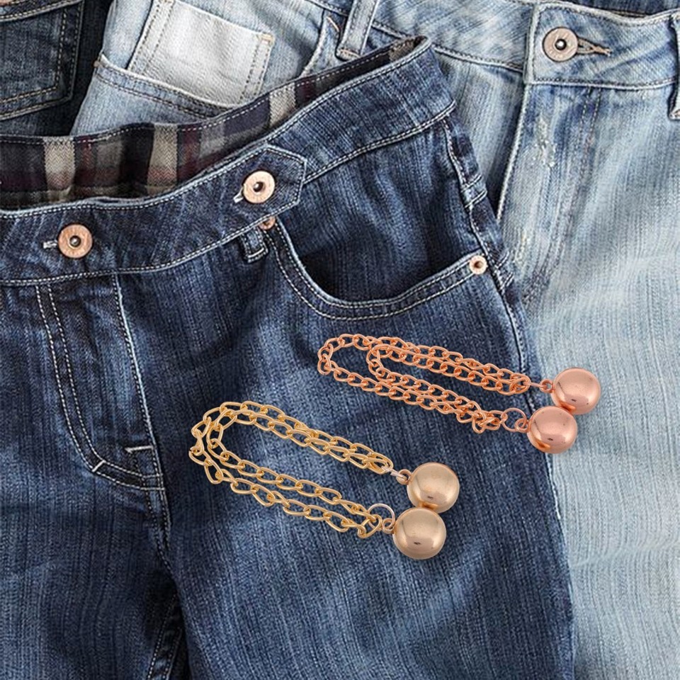 4 Pcs Trousers Man Fasten Clothing Magnets with Chain | eBay Australia